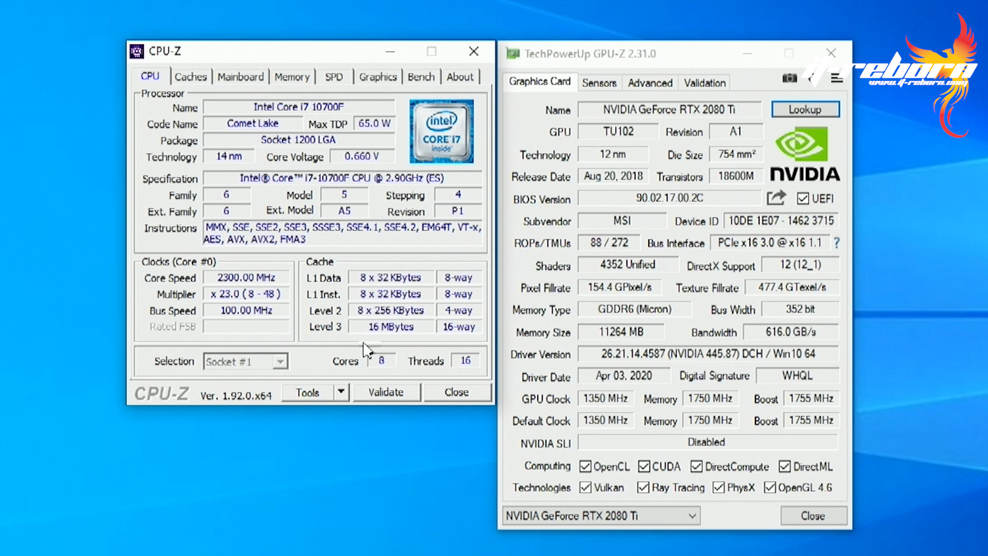 ทดสอบ intel Core i7 10700F + Z490 Aorus Master x RTX 2080 ti อัดสุด 2K ...